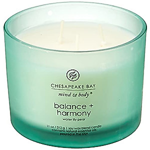 Chesapeake Bay Candle Scented Candle, Balance + Harmony (Water Lily Pear), Coffee Table