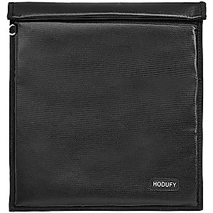 Faraday Bags 9.8 x 11 Inches, Fireproof & Waterproof Faraday Cage, Faraday Key Fob Protector, Cell Phone Signal Jammer, Car RFID Signal Blocking, Anti-Theft Pouch