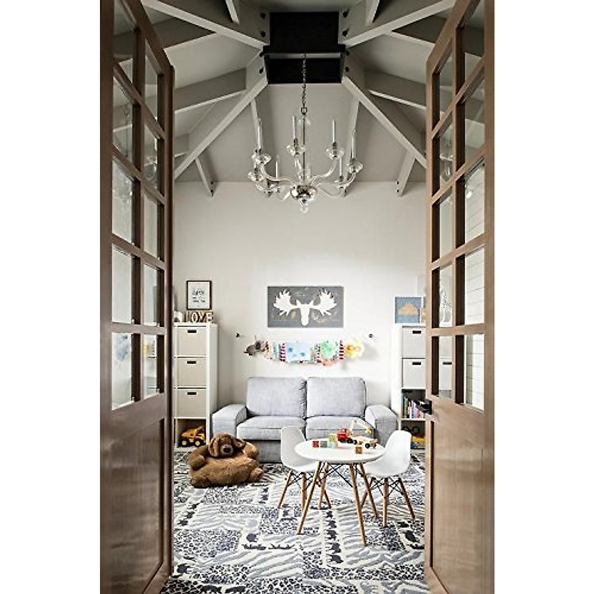 2xhome Kids Size White Round Circle Activity Table with Eiffel Dowel Leg (Round White), Single, Set of 1