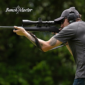 BenchMaster Rifleman TAC Ear Muffs, Shooting Electronic Ear Protection, 25 dB, Noise Reducing, Noise Canceling Headphone, 2 Millisecond Reaction Time, Audio Input, Safety Ear Muffs