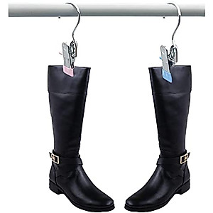 15 Pcs Laundry Hanging Hooks Set, Stainless Steel Hanging Hold Clips Portable Stainless Steel Home Travel Hangers Clips