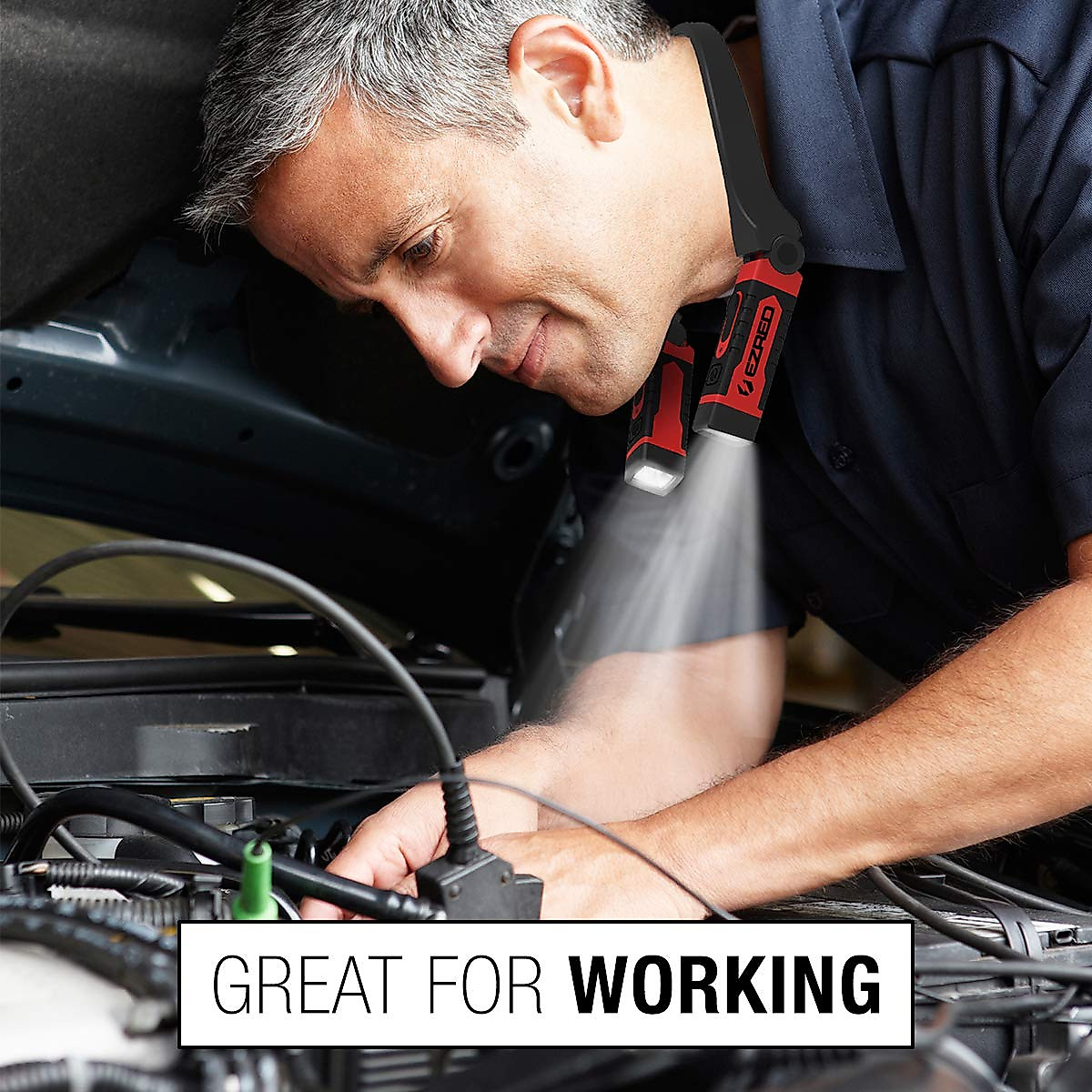 EZRED ANYWEAR Rechargeable Neck Light for Hands-Free Lighting - NK15