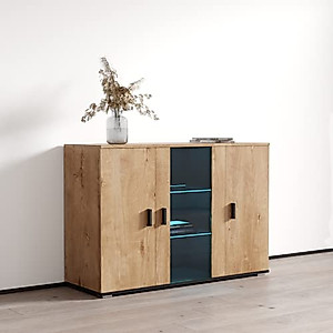 MEBLE FURNITURE & RUGS Soho S7 3D Modular Modern 47" Wide Sideboard