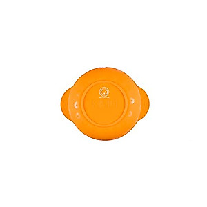 Honey Bear Kitchen Little Sturdy Silicone Snack Bowls (Set of 2, Orange Sherbet)