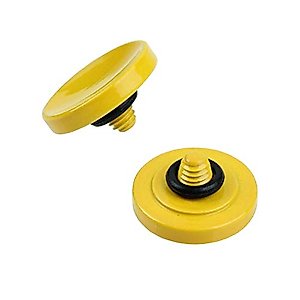 Foto&Tech Soft Shutter Release Button Compatible with Fuji Fujifilm X-T5 X-T4 X-T3 X-T30 X-T30 II X-T20 X-PRO3 X100V X100F X-E4 X-E3 Sony RX1R II RX10 IV III Leica M10 M9 Nikon Df F3 (2 Pcs, Yellow)