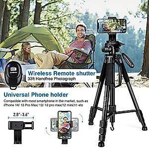 Victiv 72-inch Camera Tripod Aluminum Monopod T72 Max. Height 182 cm - Lightweight and Compact for Travel with 3-Way Swivel Head and 2 Quick Release Plates for Canon Nikon DSLR Video Shooting - Black