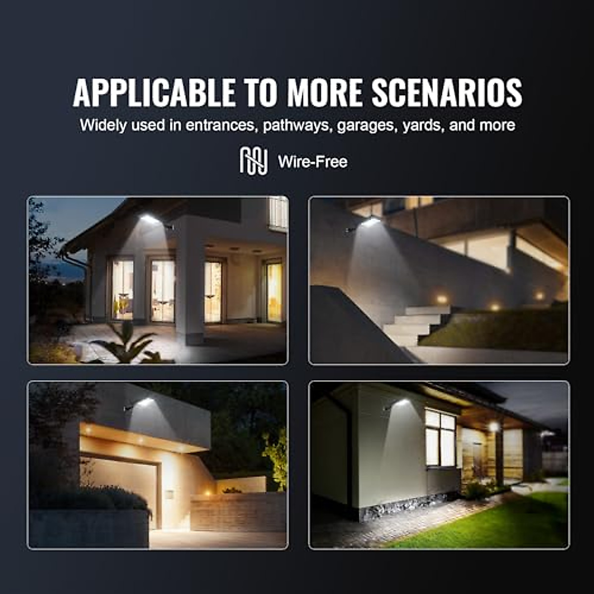 VEVOR 400W Solar Street Light, LED Solar Flood Lights Outdoor 40000lm with Infrared Remote Control, IP66 Waterproof Security Solar Motion Sensor Lamp for Garden Yard Home Path Garage Parking Lot