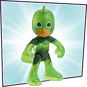 PJ Masks Toys Glow & Go Gekko-Mobile, Light Up Toy Cars, Includes Gekko Action Figure, Preschool Toys, Superhero Toys for 3 Year Old Boys and Girls and Up