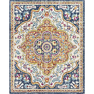 Artistic Weavers Nyburg Multi Area Rug,7'10" x 10',Burnt Orange/Medium Gray