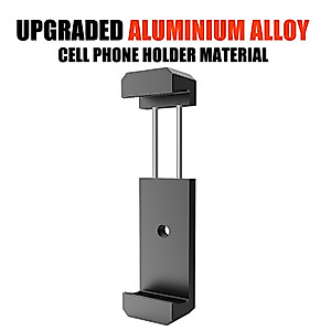 Aluminium Smartphone Fence Mount- Tennis Camera Fence Mount for iPhone & Android, Mevo Start and More Action Camera, Phone Camera Holder for Tennis & Pickleball Training,Tennis Training Equipment