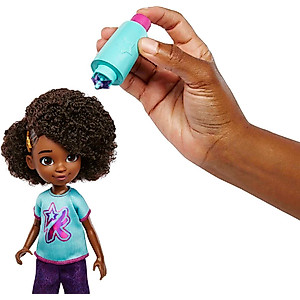 Mattel Karma’s World Doll with Microphone Hair Styling Tool & Accessories, 75+ Pieces, Shine 'N Style Mattel Karma Playset