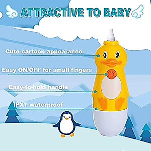 Caromolly Kids U-Shaped Electric Toothbrush, Automatic Massage Toothbrush with U-Type, Cartoon Modeling Toothbrush with Three Types of Brush Heads,Battery Operated,Small for 2-6 Years,Yellow,1 Pack