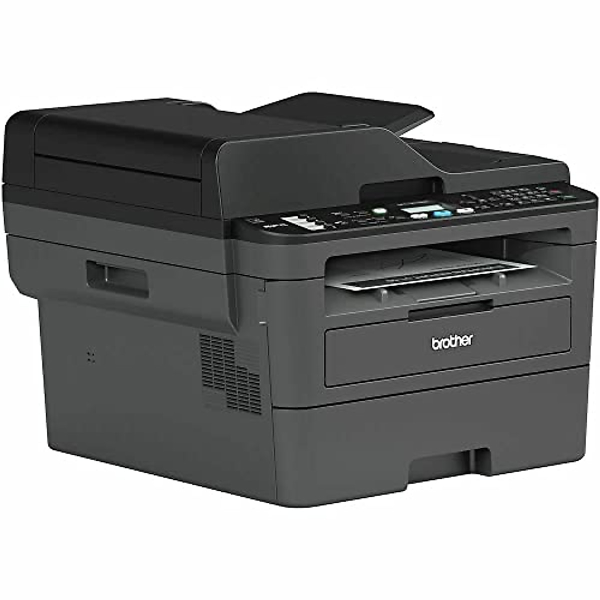Brother MFC L26 Series All-in-One Laser Printer, Print, Copy, Scan, Fax - 26 ppm, 2400 x 600 dpi, 250 Sheets, Wireless, Mobile Printing, Auto 2-Sided Printing, with MTC Printer Cable