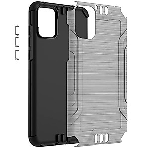 HRWireless Compatible for TCL A3X A600DL Phone Case 6.0" (X Version Only) TCL A3X Case with Premium Original Minimalistic Design for Shock Absorption, Accidental Drops, Scratches, Hybrid Unisex