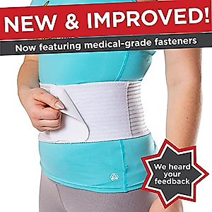 BraceAbility Hernia Belt for Men & Women | Stomach Truss Binder with Compression Support Pad for Abdominal, Umbilical, Navel & Belly Button Hernias - S/M (New & Improved) Fits 28"-38"