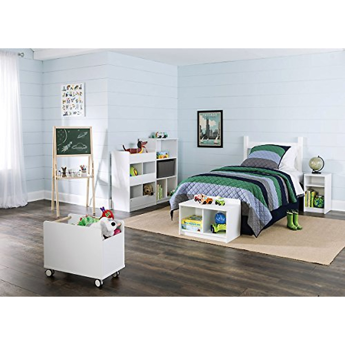 ClosetMaid 1497 KidSpace 3-Tier Vertical Storage Shelf, White