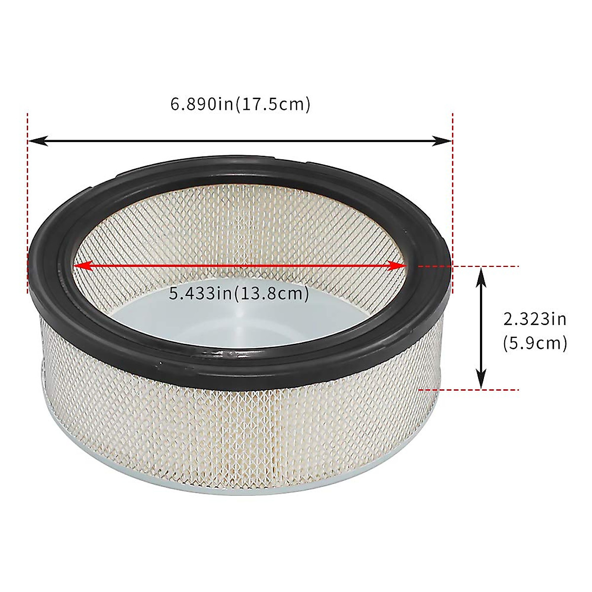 LOCOPOW 263-32610-a1 Air Filter for Robin 263-32610-01 Subaru EH63 EH64 EH65 Engines Ariens 21527200 21527400 Lawn Mower Air Cleaner