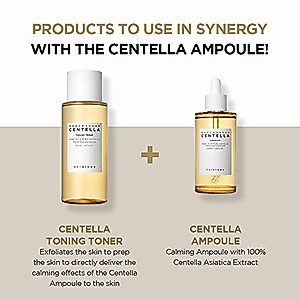 SKIN1004 Madagascar Centella Asiatica Ampoule Facial Serum 1.85 fl.oz(55ml) | 100% Centella Asiatica Extract | Soothes Acne Prone and Sensitive Skin