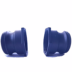 2 pack of IBC tote valve adapters 2" NPT female x 2" NPT Male IBC tote adapter cam and groove fittings with 2" fine thread male end for IBC tote valve cap