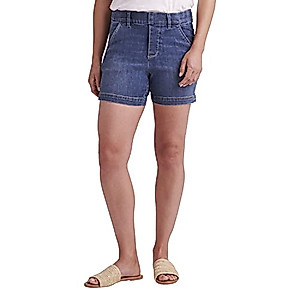 Jag Jeans Women's Maddie Pull-On 5-Inch Short, Coral Blue, 14