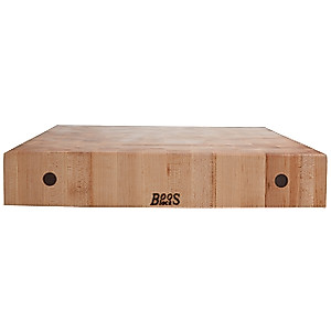 John Boos Block CCB24-S Classic Collection Maple Wood End Grain Chopping Block, 24 Inches x 24 Inches x 4 Inches