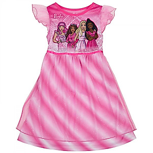 Komar Kids Barbie Better Together Girl's Dressy Gown (Size 8) Pink
