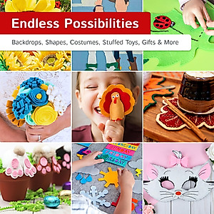 The Felt Store Craft Felt Assorted Sheets - 9" x 12" - 25-Piece Pack- Craft Fabric for DIY Arts & Crafts, Decorations - Soft and Durable Craft Felt - Crafting & Embroidery Material – Charcoal