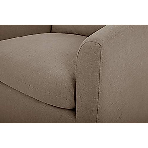 Amazon Brand – Stone & Beam Elisabet Upholstered Swivel Chair, 33.5"W, Slate