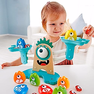 Hape Math Monster Scale Toy, STEAM Toy, L: 15, W: 7.1, H: 5.6 inch
