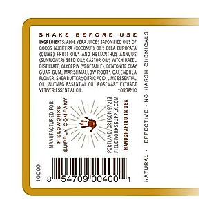 Organic Natural Shave Gel For Sensitive Skin. Shea Butter, Aloe, Bentonite and Soothing Essential Oils, Super Slick, Super Concentrated by Another Close Shave …