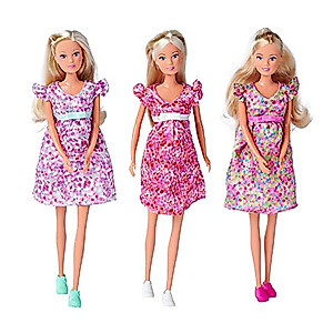 Simba 105733588 - Steffi Love Baby Surprise, Pregnant Doll with Baby Surprise, Boy, Girl, Twins, 3 Assorted Designs, Only One Item Supplied, Over 11 Pieces, 29 cm, from 3 Years