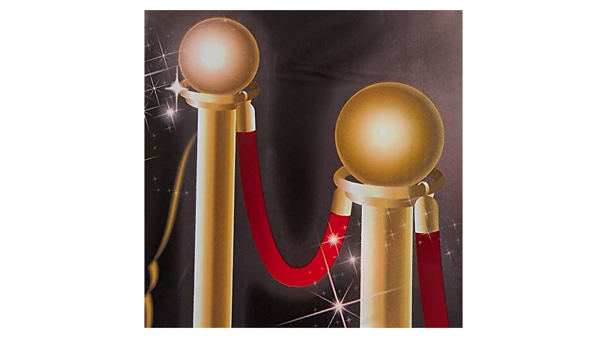 Hollywood Scene Setters Wall Decorations - Red Carpet 2-Pack
