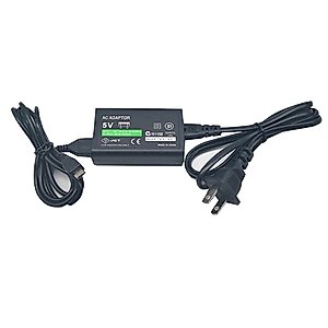 RUITROLIKER AC Power Adapter with USB Charging Cable Cord for PS Vita 2000 - Wall Chargers Supply Kit for PSV 2000