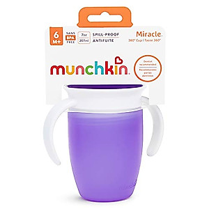Munchkin® Miracle® 360 Trainer Cup, 7 Ounce, Purple