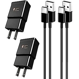 Samsung Fast Charger with USB Type C Cable Compatible Samsung Galaxy S23 S23Ultra S23+ S22 S22Ultra S22+ S21 S21Ultra S20+ S20Plus S10 S10e S9 S9Plus S8 S8Plus Note 20 Note 10 Note 9 Note 8 [2-Pack]