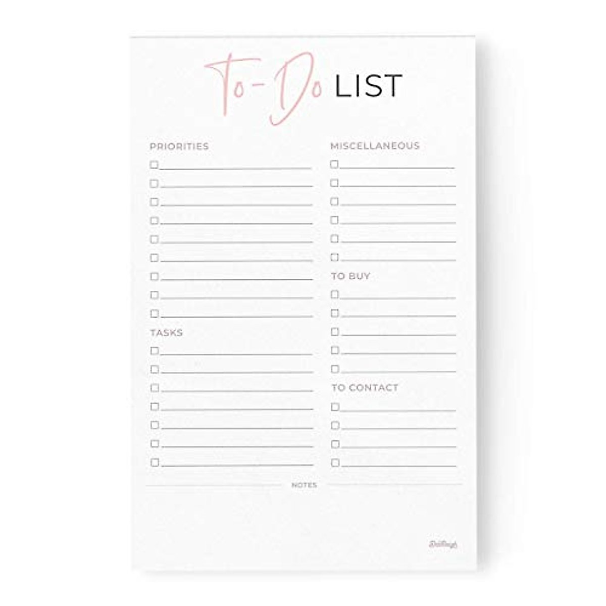 To-Do List Rose Gold Planner Notepad, 5.5 x 8.5 in. (To-Do List)