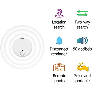 Mini Item Finder, Dog GPS Tracking Device, No Monthly Fee App Locator, 2023 Upgraded Portable Bluetooth Intelligent Anti-Lost Device for Luggages/Kid/Pet Bluetooth Alarms (1Pack, Black)