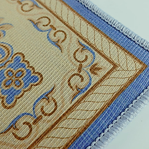 QUMOX 9'10"x6'6" European Palace Vintage Area Rug, Machine Washable, Non-Slip, Perfect for Living Room and Bedroom