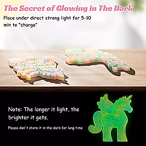 WHATOOK Glow in The Dark Fidget PoP Toy Unicorn and Llama for Girls:Fluorescent Bubble Sensory Stress Anxiety Restless Reliever Decompression Squeeze Toy for Stressed, Fidgety and Autism,ASD, Autistic