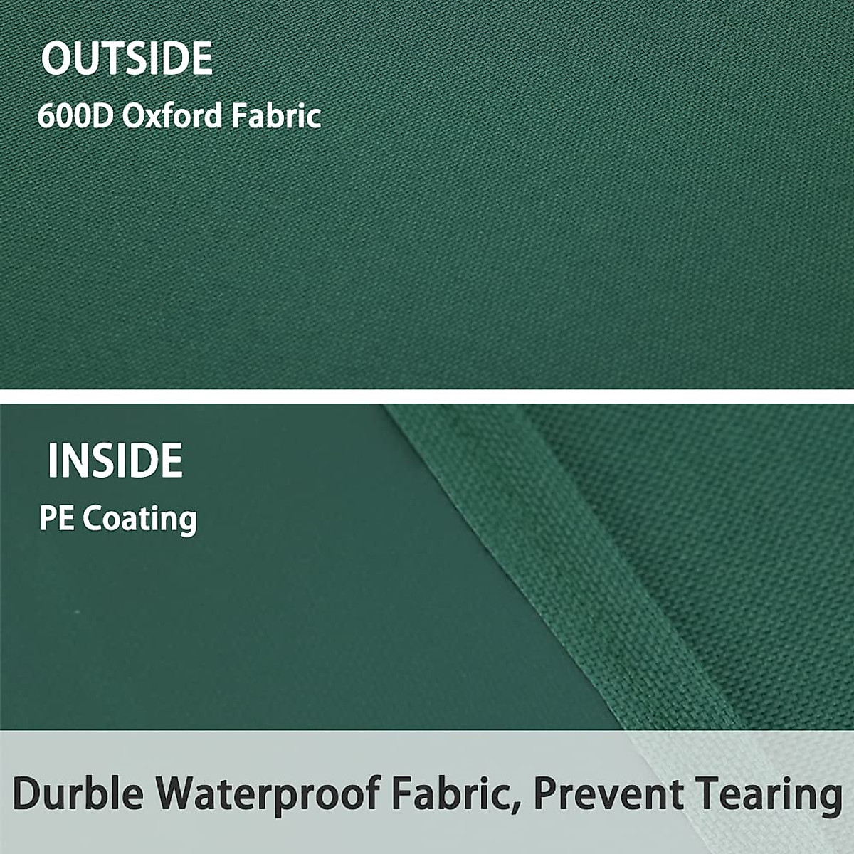 GROWORLD Leaf Tarp with 4 Handles Garden Waste Yard Tarps Extra Reinforced Corner Waterproof Reusable Durable Tarp Collector for Clean-Ups