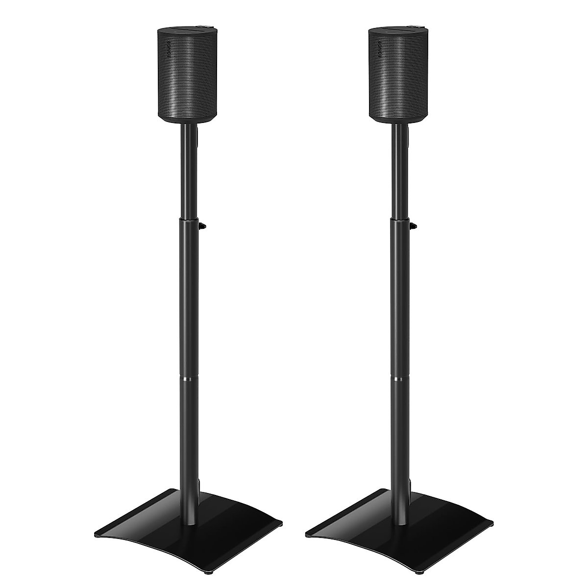 Mounting Dream Speaker Stands for Sonos Era 100, One, One SL, Play:1, Height Adjustable Up to 49.1", Set of 2 Surround Sound Speaker Stand with Cable Management, 13.2 LBS Loading MD5412