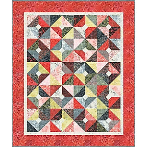 Robert Kaufman Artisan Batik Bamboo Garden Flowers, Fabric by The Yard (Dove)