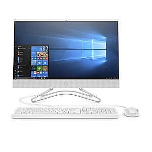 HP 24-Inch All-in-One Computer, AMD Ryzen 3 3200U, 8GB RAM, 1TB Hard Drive, Windows 10 (24-F1040, White)