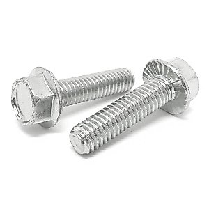 (22 Pieces) 1/4-20x3/4" 18-8 Stainless Steel Serrated Hex Flange Bolts Screws UNC Coarse Full Threads Plain
