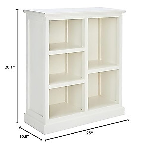 SAFAVIEH Home Collection Maralah White 5-Shelf Bookcase (Fully Assembled)