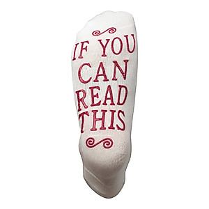 JINX If You Can Read This Bring Me Some Wine Gift Socks - Perfect Hostess or Housewarming Gift Idea, Birthday Present, or Mother's Day Gift for a Wine Enthusiast,White,One Size fits most