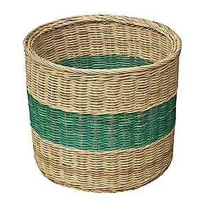 Offex Home Living Room Wicker Handwoven Magazine Basket