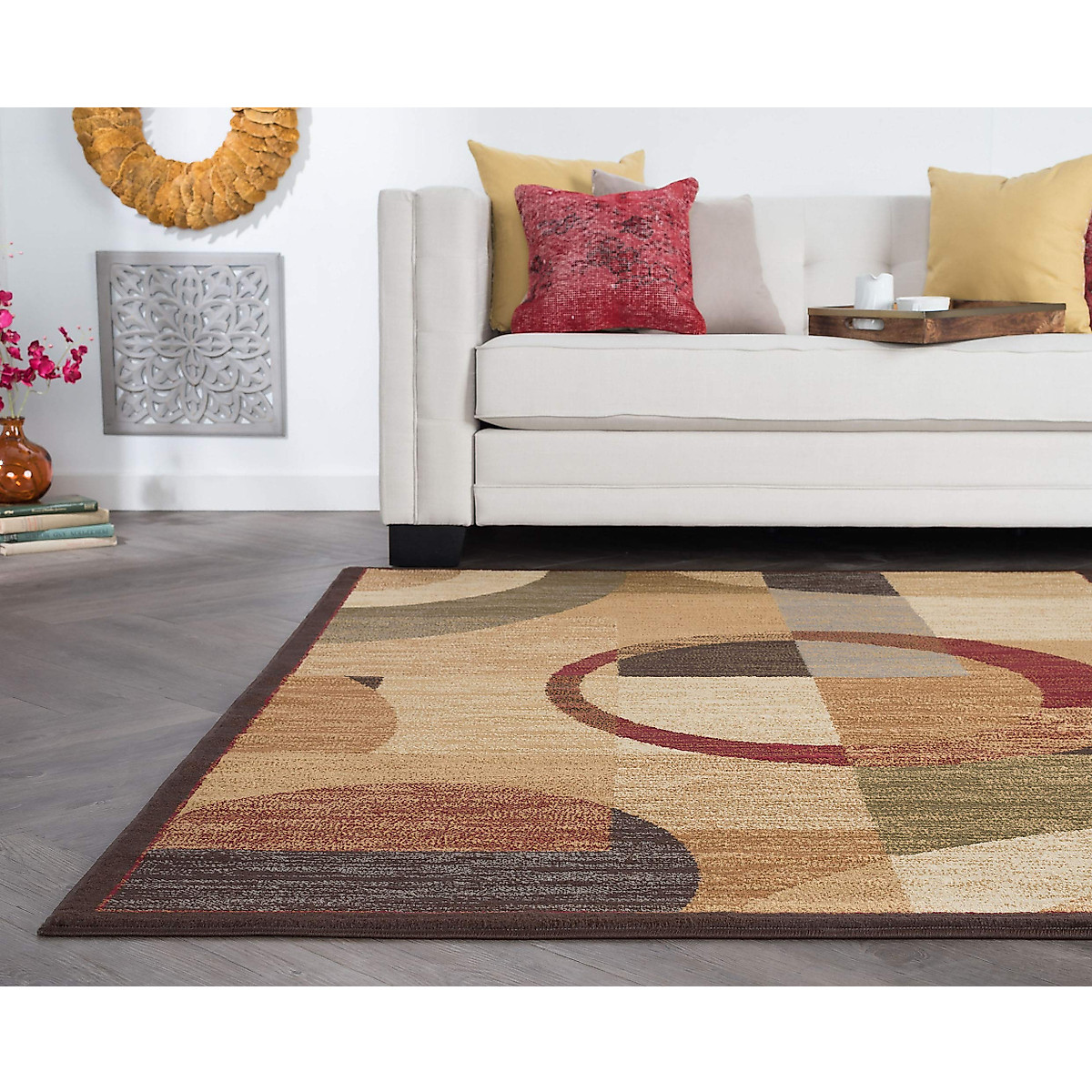 3 Pieces Set (5x7 + 20''x60'' + 20''x32'') Area Rug - Area Rugs for Living Room - Dining Room Rug - Bedroom Rug - Indoor Entry Entryway Rug - Kitchen Contemporary Carpet - Alfombras para Salas