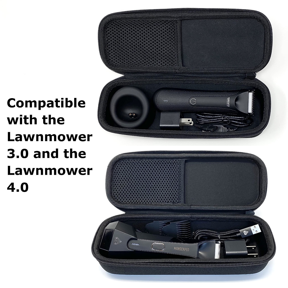 Arber Hard Case for Manscaped Lawn Mower 4.0 or 3.0 Trimmer - Protective Organizer for Trimmer and Accessories - Case Only