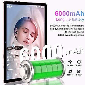 Tablet 10 inch Android 13 Tablet Octa-Core 2.0 GHz with 12GB RAM 128GB ROM, 5G WiFi, 6000mAh, HD IPS Touchscreen, Bluetooth 5.0, 1280 * 800, 5+8 MP 2 in 1 Tablet with Keyboard and Mouse - Rose